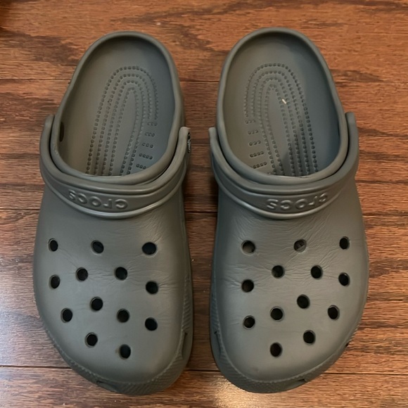 CROCS | Shoes | Crocs Classic Clog Slate Grey Mens 9 Or Womens 1 | Poshmark